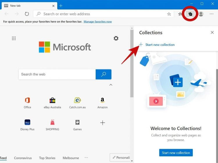 Cách sử dụng Collections trên Microsoft Edge