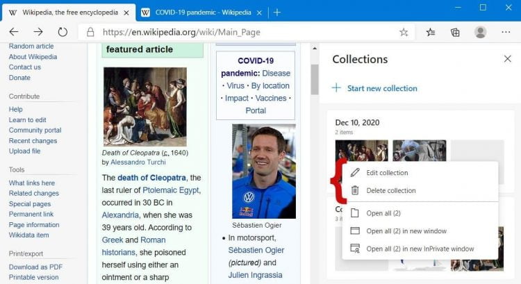 Cách sử dụng Collections trên Microsoft Edge